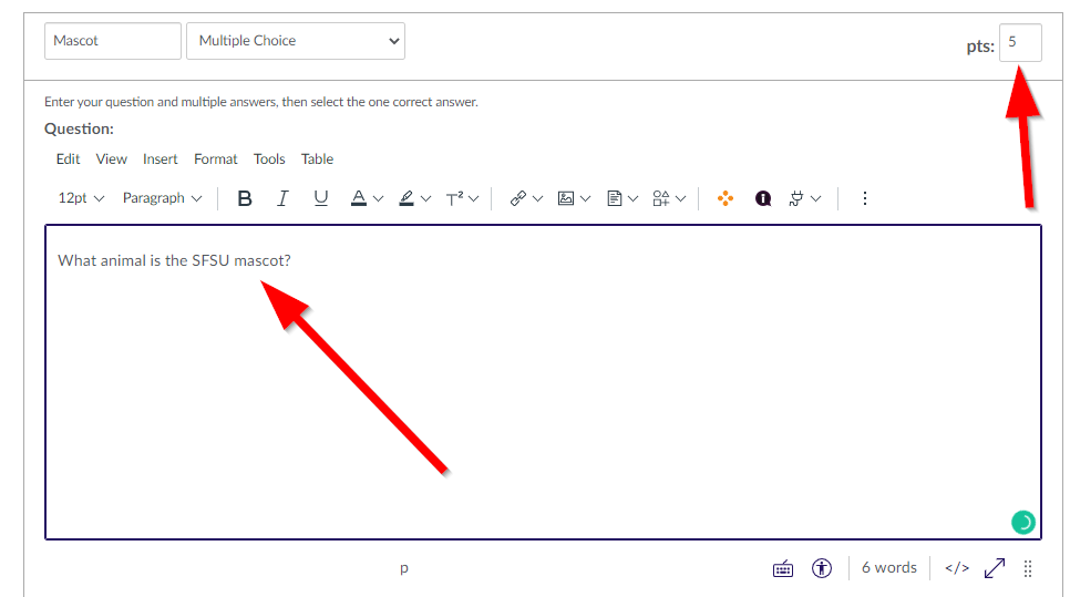Adding and editing Quiz questions – Academic Technology Help Center