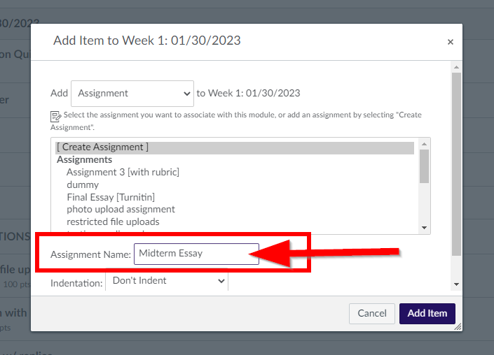 Create an Assignment in Canvas – Academic Technology Help Center