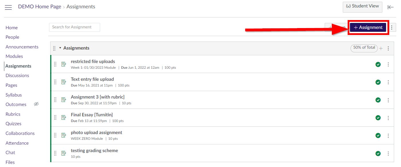 Create an Assignment in Canvas – Academic Technology Help Center