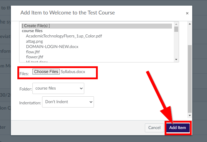 Adding a File to a Module – Academic Technology Help Center