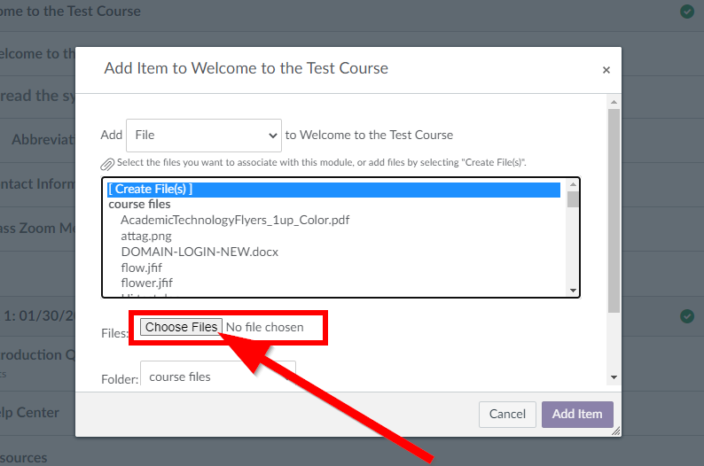 Adding a File to a Module – Academic Technology Help Center