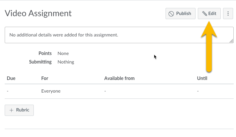 Create a Canvas Studio assignment for video or audio submissions – Academic Technology Help Center