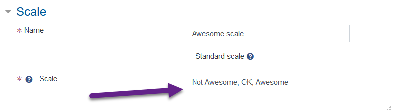 Creating a custom scale – Academic Technology Help Center