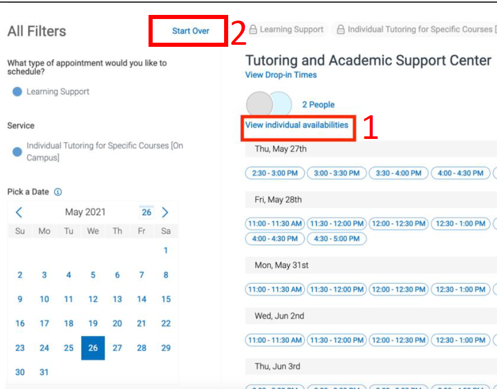 How to Schedule a Learning Support Appointment. – Academic Technology ...